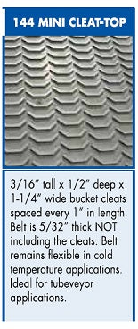 Belt Mini cleat top for CONV-16 standard conveyor – RDSI