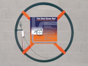 Flat sewer rods for 2" to 6" lines c/w steel spear head & holder – RDSI